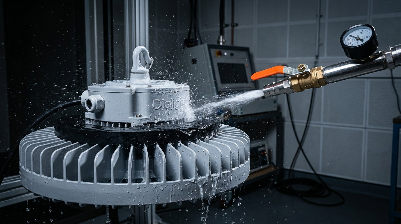 Understanding IP Ratings for Industrial Lighting: IP65 vs. IP67