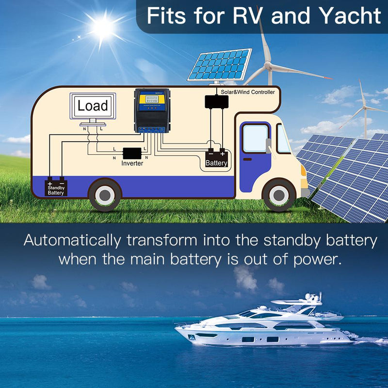 ATS Dual Power Inverter Automatic Transfer Switch Solar Charge ...