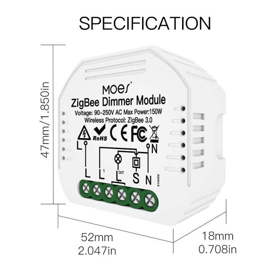 ZigBee Dimmer Module, Smart Switch Relay Module, LumiMuse Hub Required ...