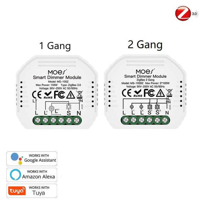 Zigbee Dimmer Module Smart Switch Relay Module Lumimuse Hub Required
